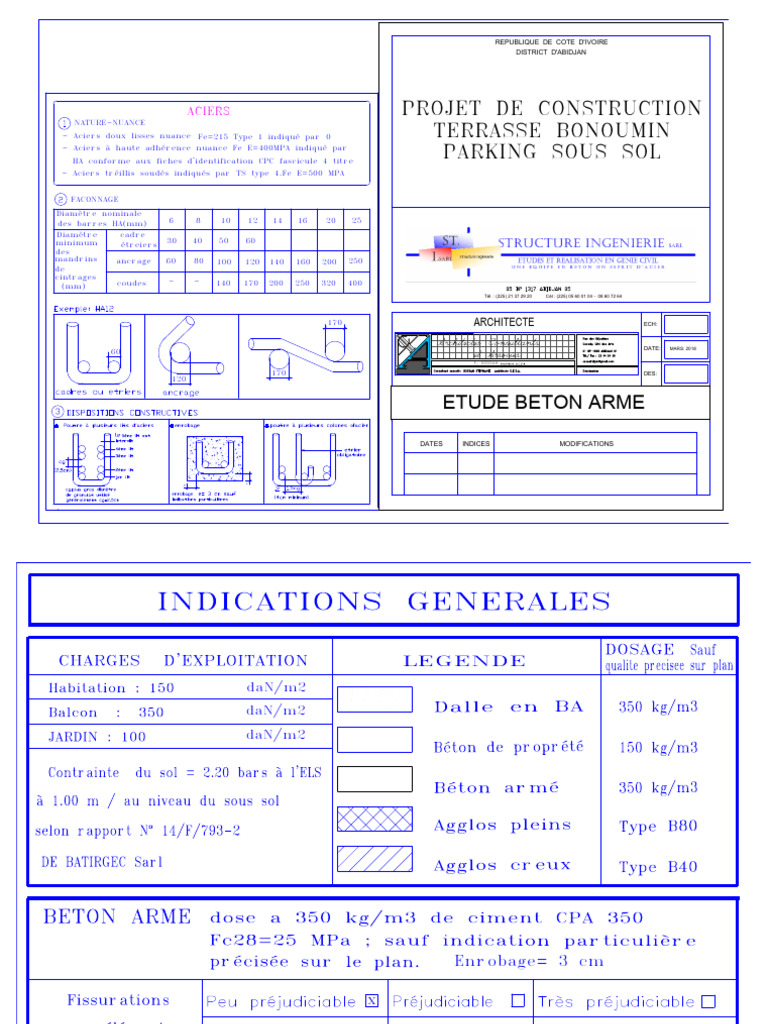 PLAN BETON TERRASSE BONOUMIN Mise À Jour PDF | PDF