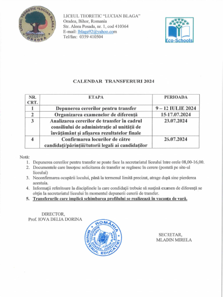 Calendar Transfer | PDF