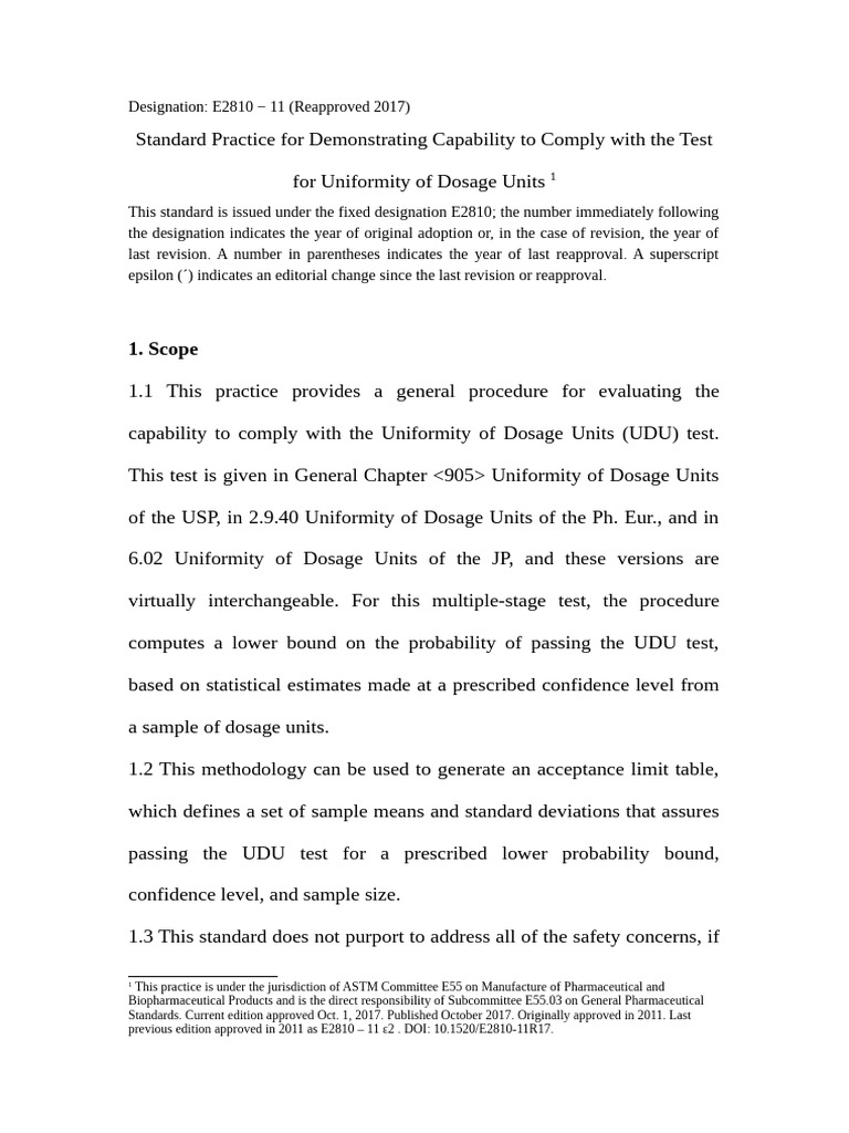 Astm E2810-11+¡+ | PDF