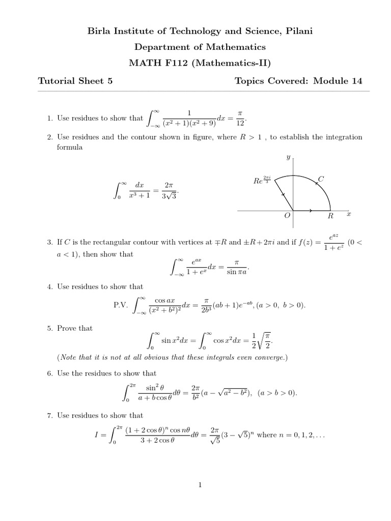 Tutorialsheet 5 Pdf