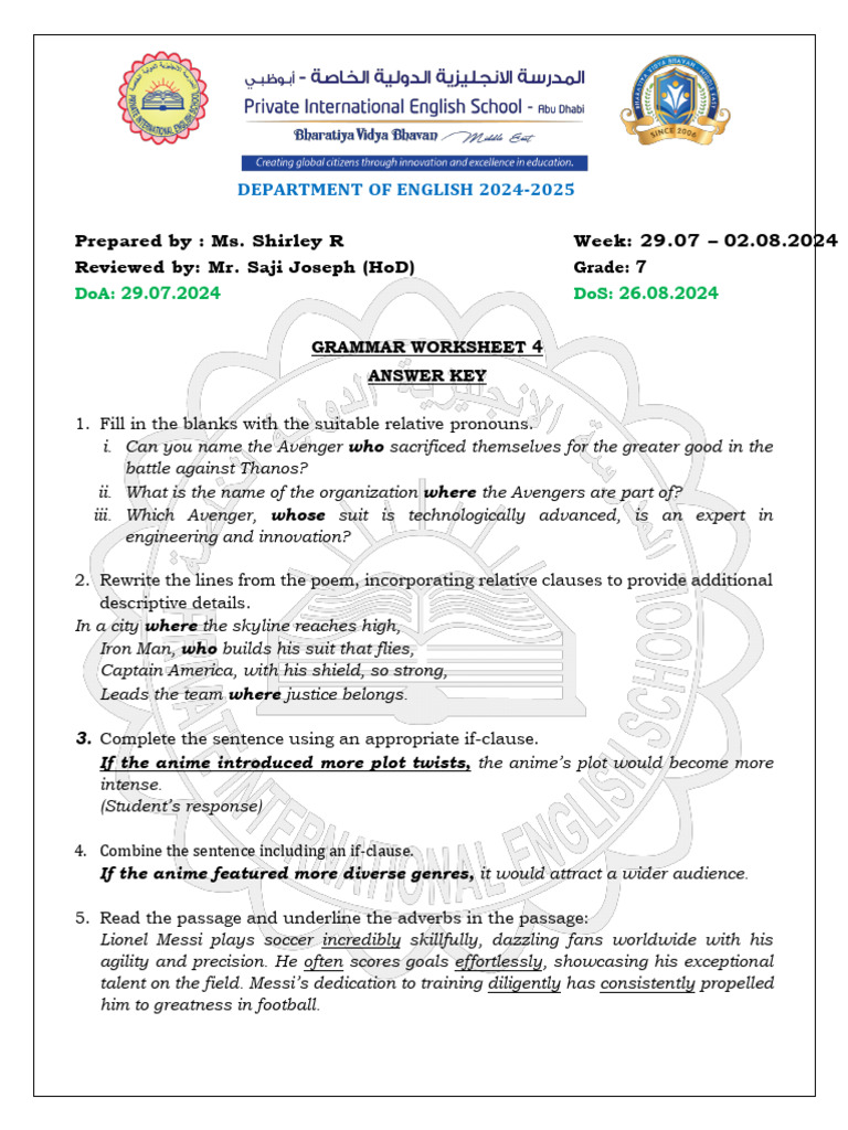 Holiday Grammar Worksheet 4 - AK | PDF