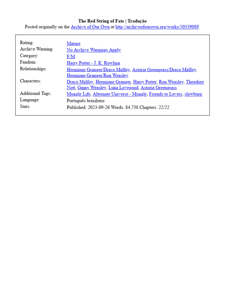 The Red String of Fate | PDF