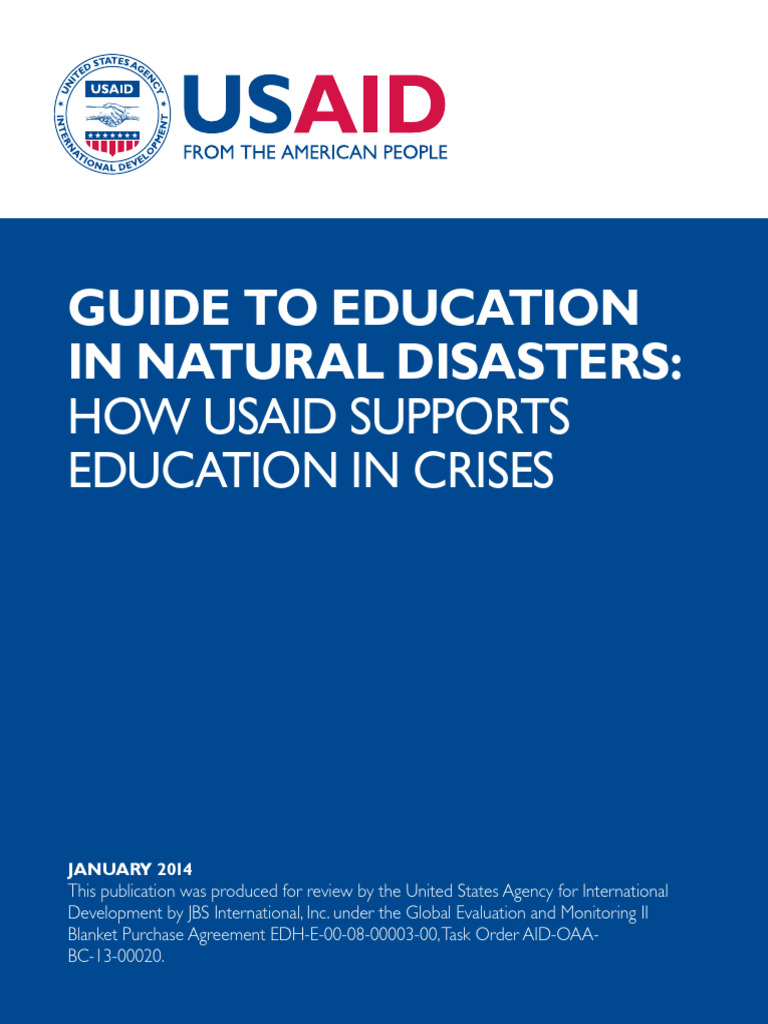 2020 USAID Guide To Education in Natural Disasters | PDF