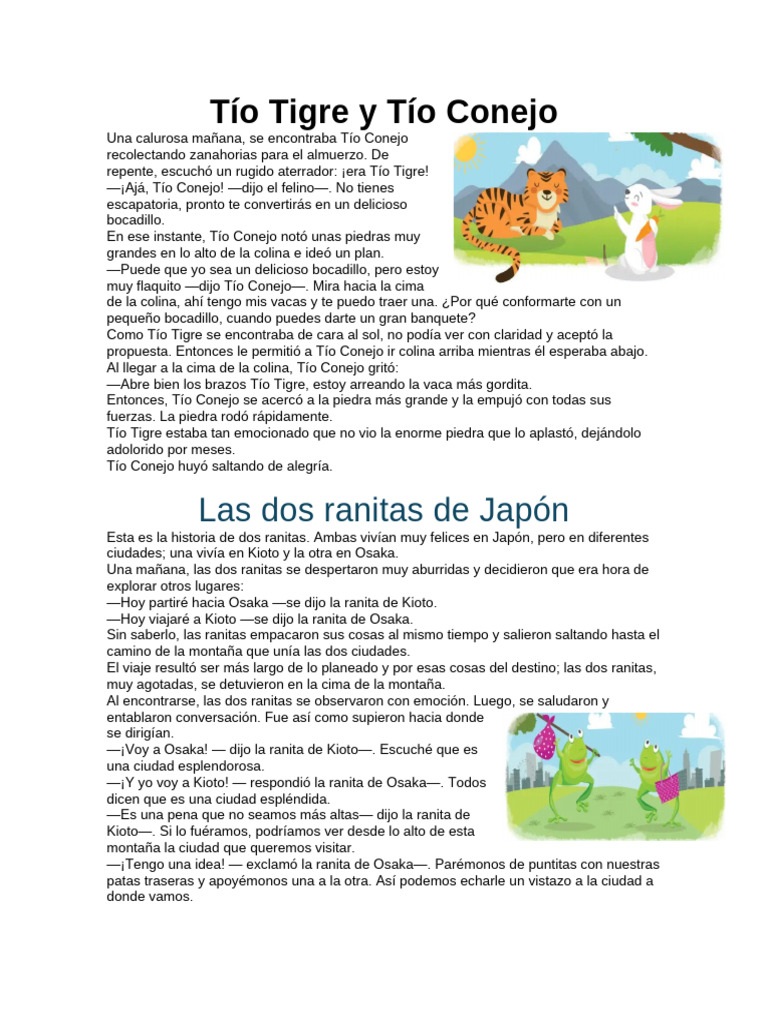 Cuento Fabula 2 Cu | PDF