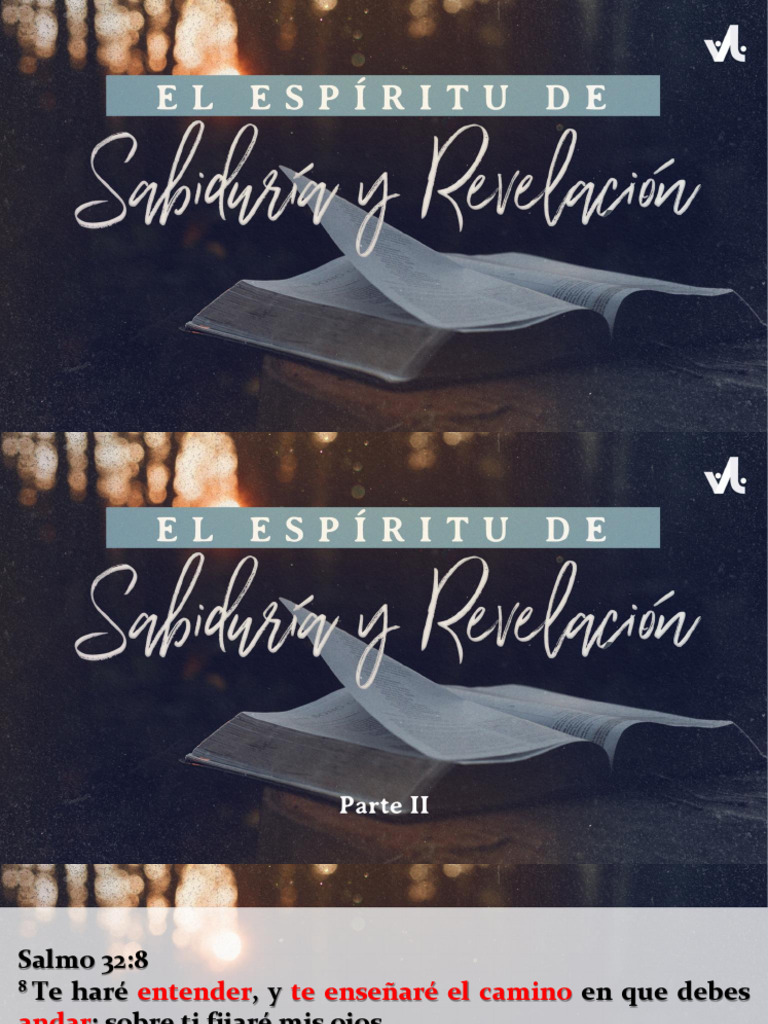 El Espíritu de Sabiduría y Revelación II | PDF | Dios | Sabiduría