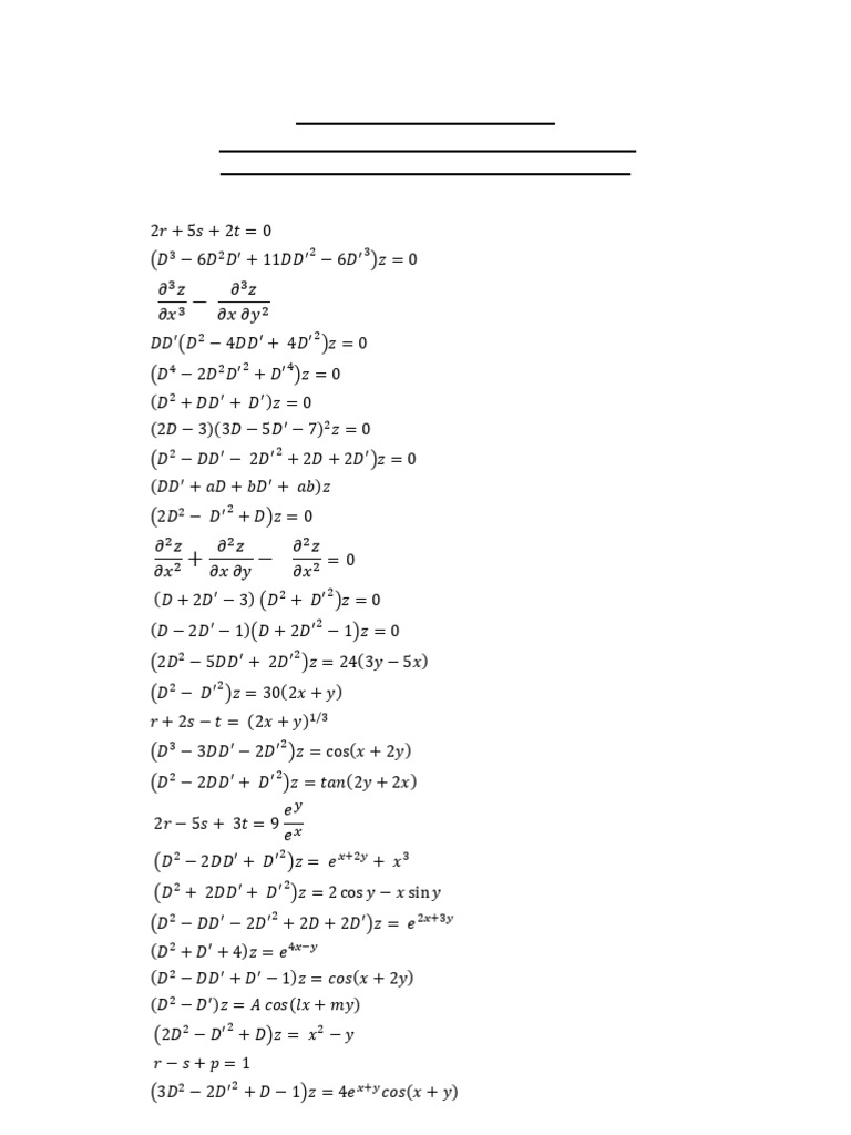 Tutorial Sheet - PDE - DR Ankita Dubey | PDF