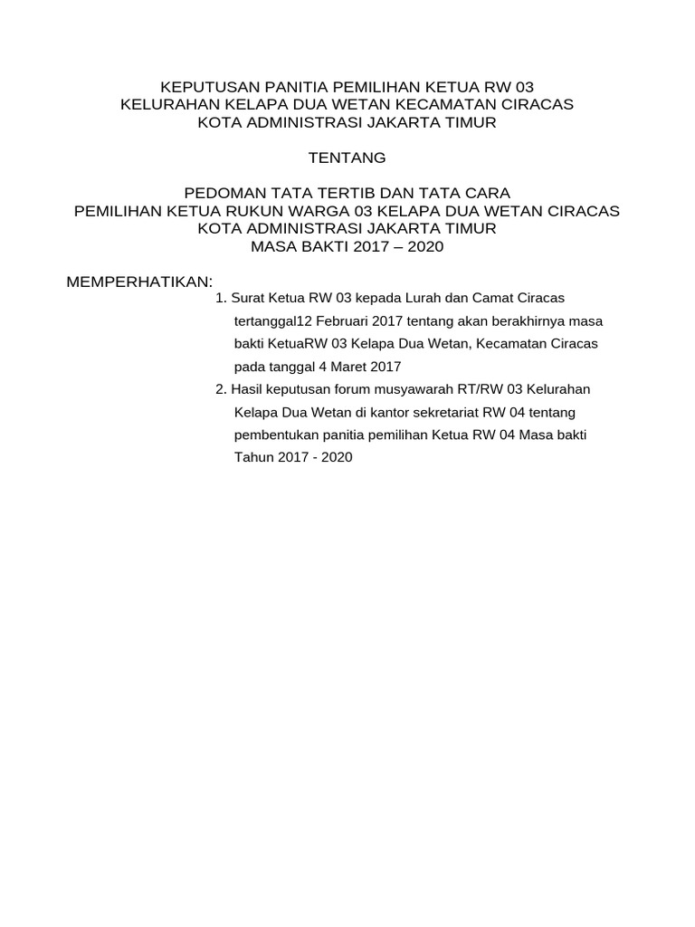 Pedoman Tartib | PDF