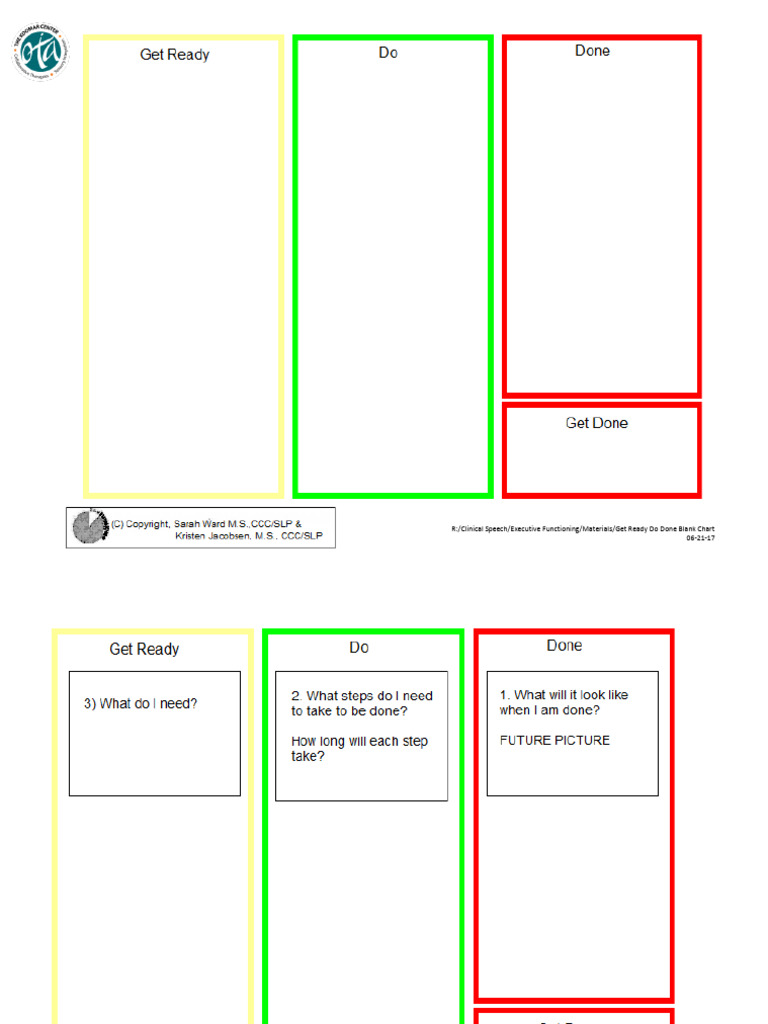 Get Ready Do Done Blank Chart-1 | PDF