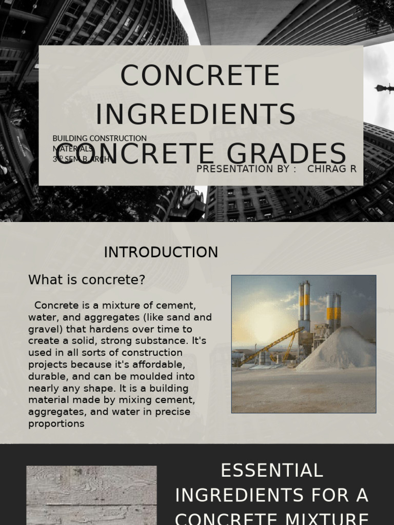 Building Materials - 3 Concrete | PDF