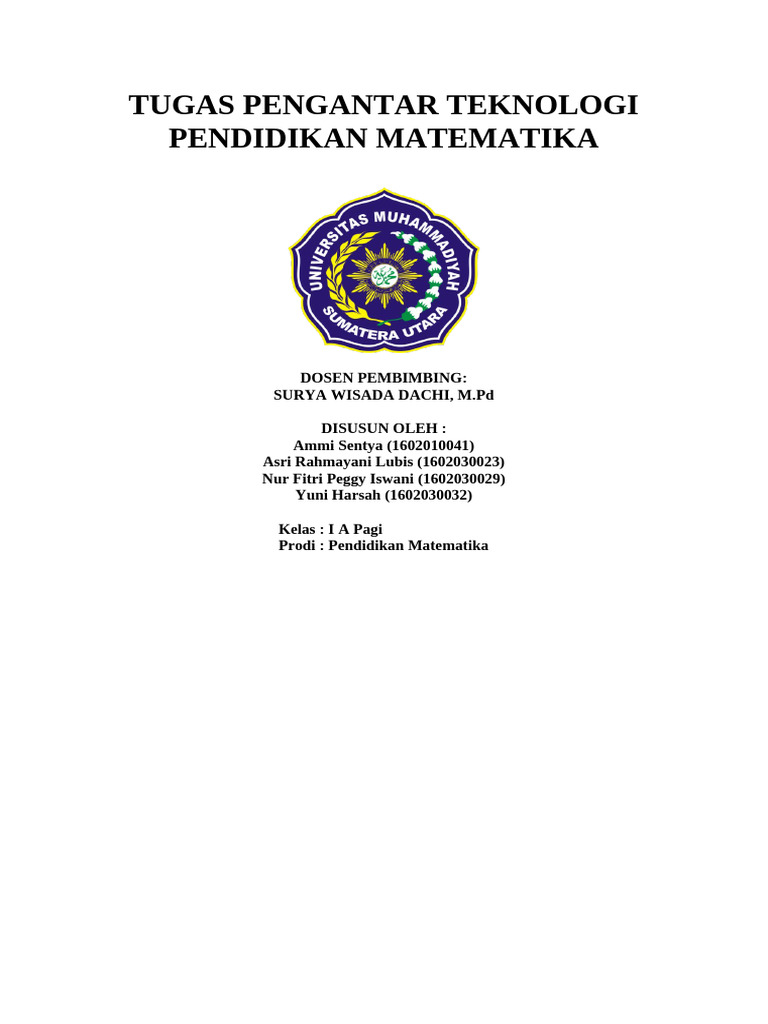 Tugas Pengantar Teknologi Pendidikan Matematika | PDF