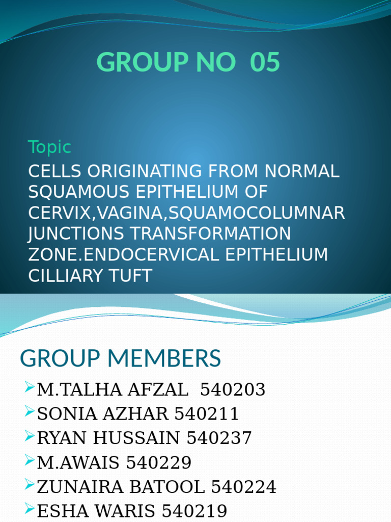 Normal Squamous Epithelium of Cervix-1 | PDF