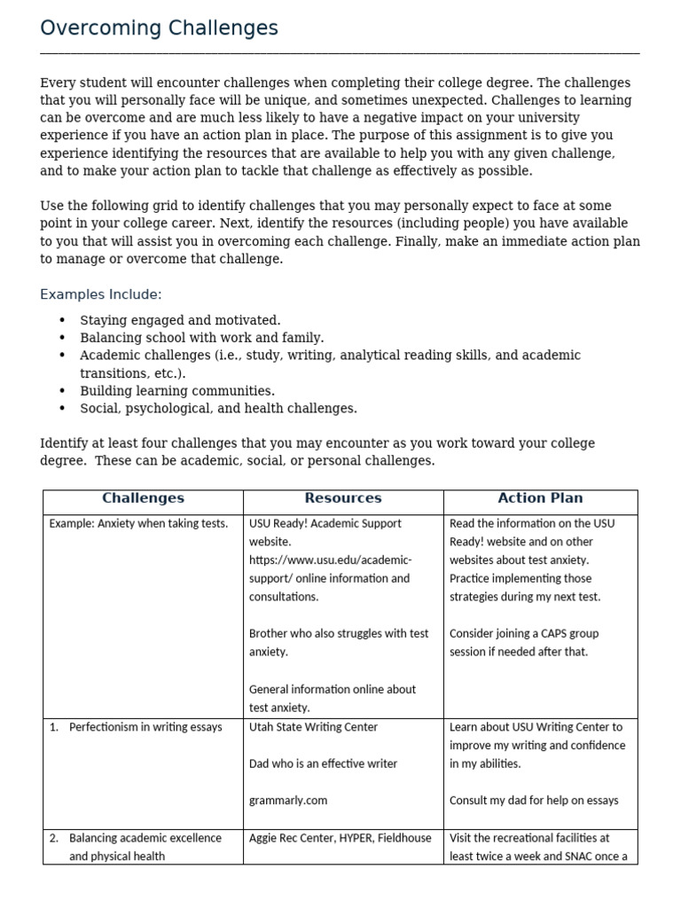 Overcoming Challenges | PDF