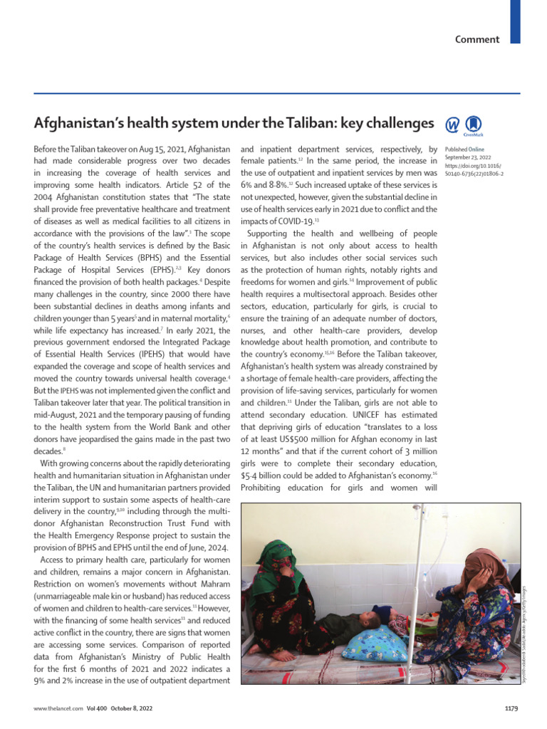 Afghanistan's-health-system-under-the-Taliban--key | PDF Afghanistan's-health-system-under-the-Taliban--key | PDF