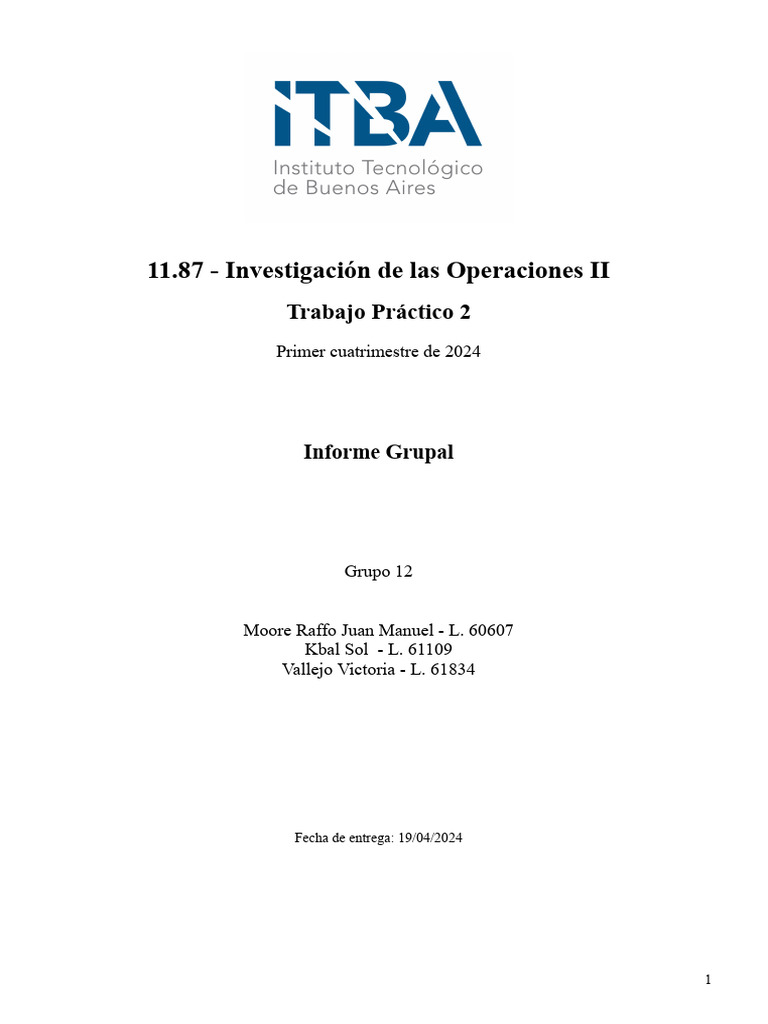 Informe TP | PDF