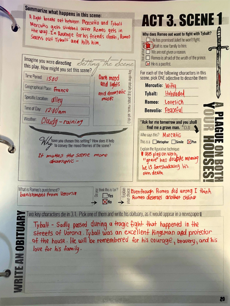 Romeo and Juliet Act 3 | PDF