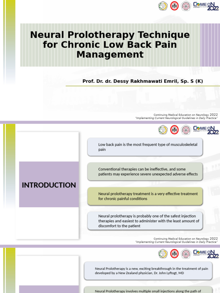 Neural Prolotherapy For LBP | PDF