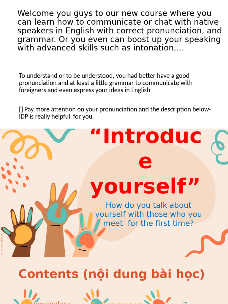 Introduce Yourself | PDF