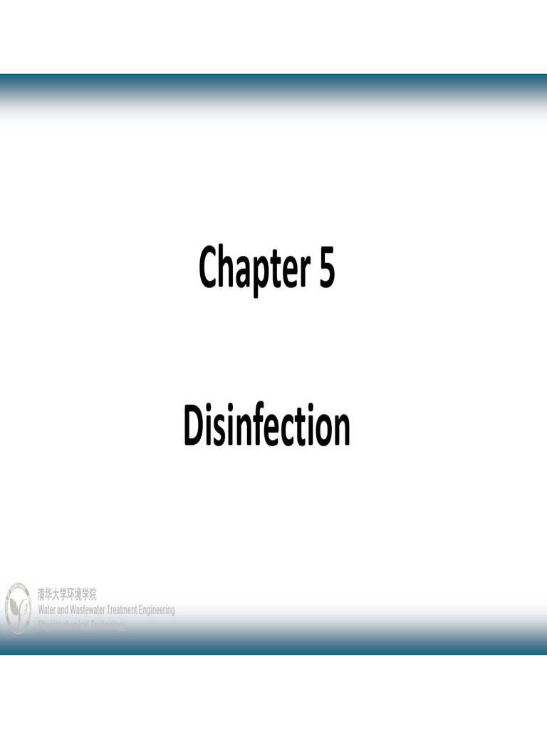 Chlorine Disinfection Pdf