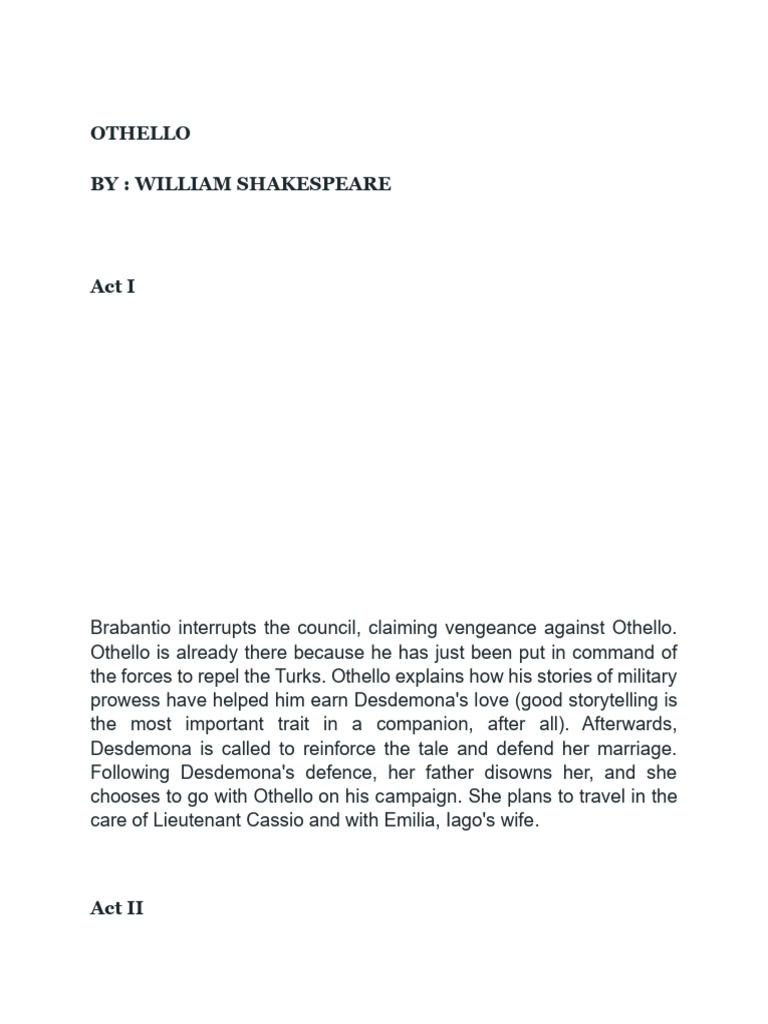 Othello Pdf