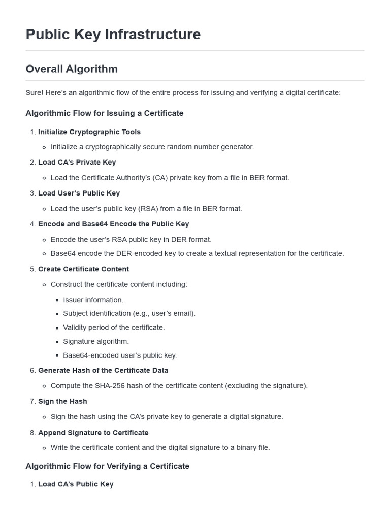 Public Key Infrastructure | PDF