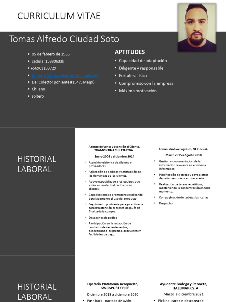 CV-Tomás Ciudad | PDF