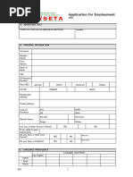 SACE Employment Application Form | PDF | Justice | Crime & Violence