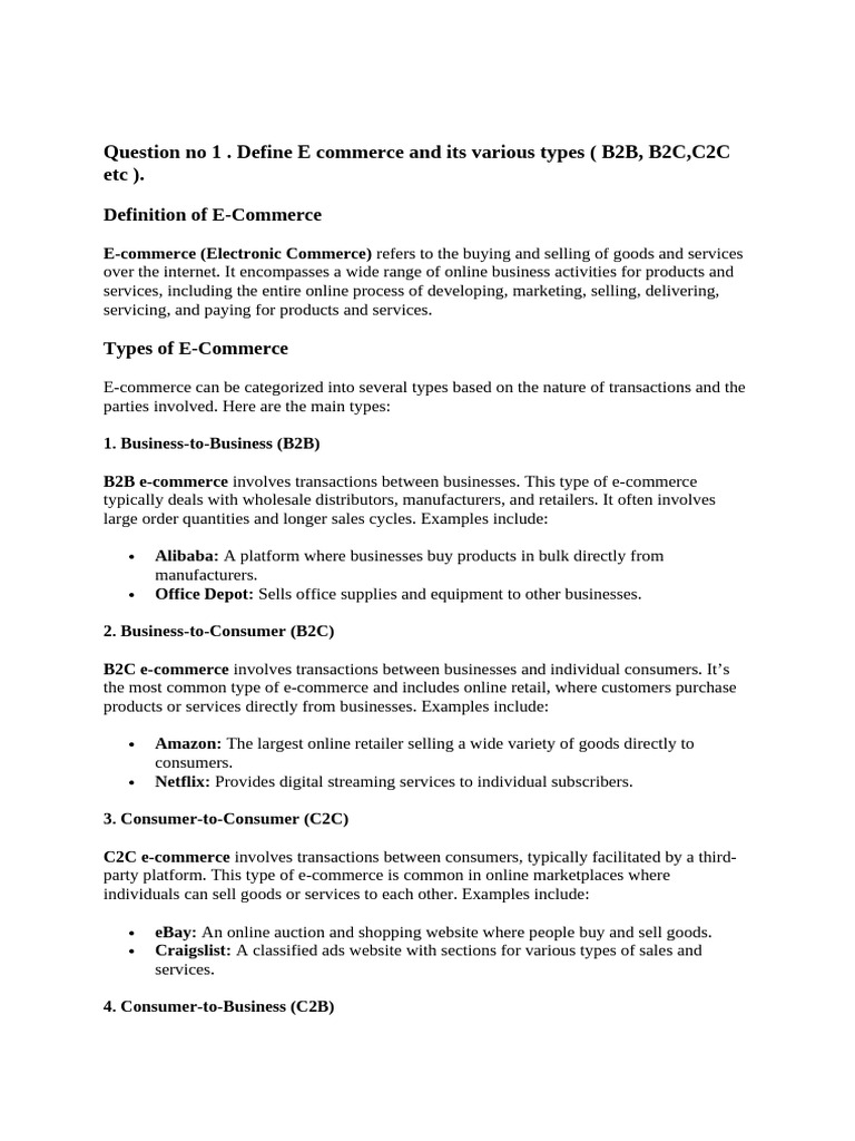 Unit - 5 , Application of E - Commerce (1) | PDF