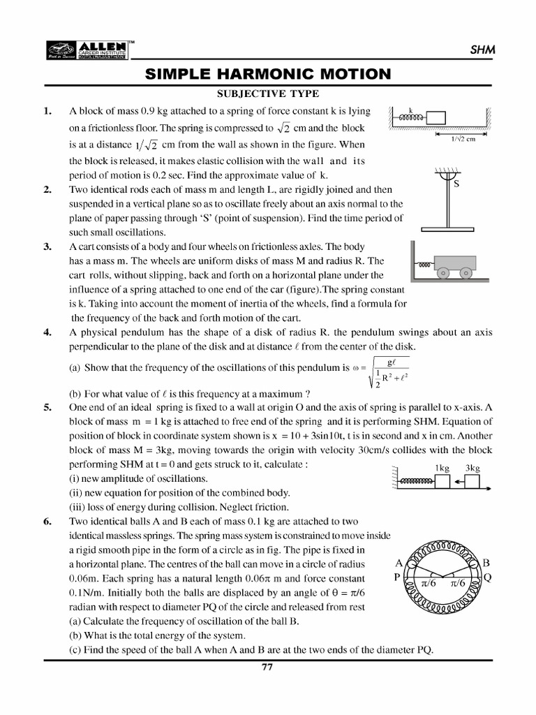SHM - Final by BJ Sir | PDF