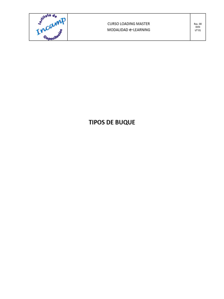 01 - Tipos de Buques | PDF | Gas natural licuado | Petróleo