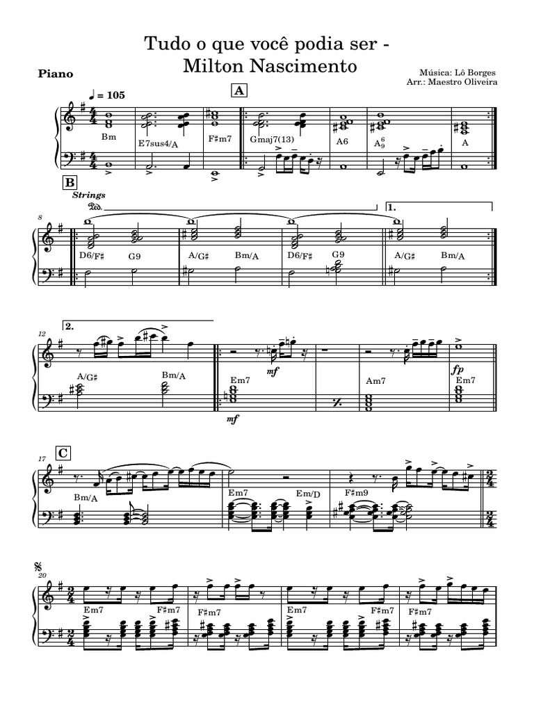 Tudo o Que Você Podia Ser - Milton Nascimento | PDF