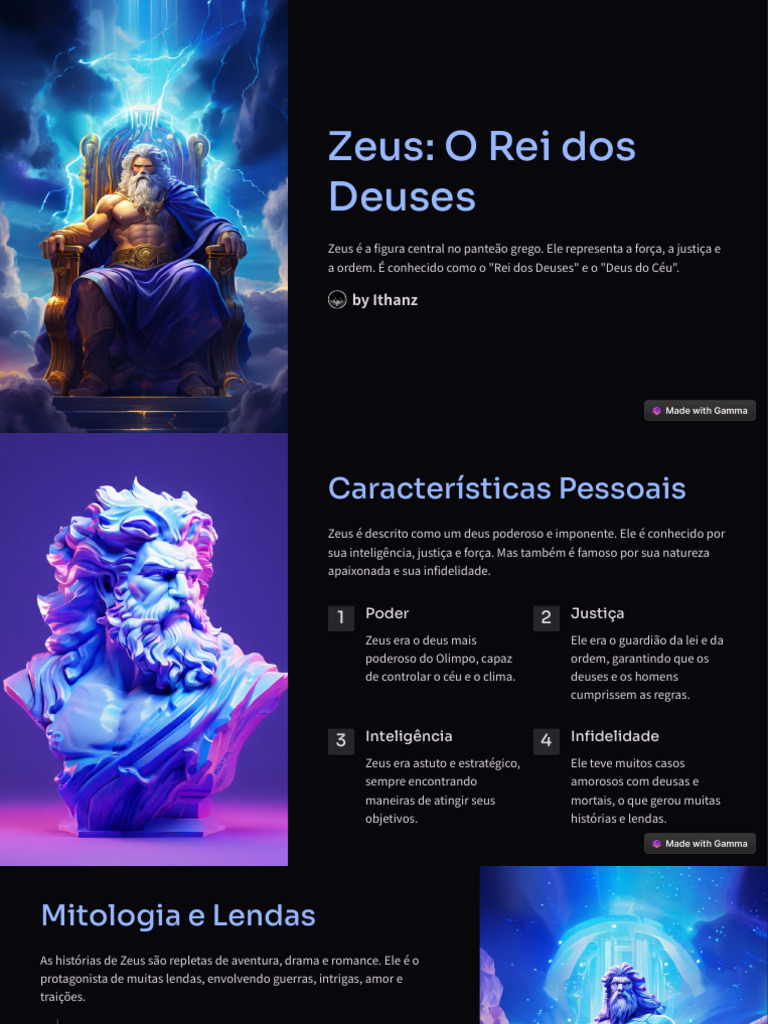 Zeus O Rei Dos Deuses | PDF