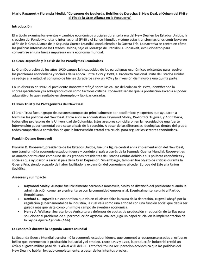 Mario Rapaport y Florencia Medici | PDF