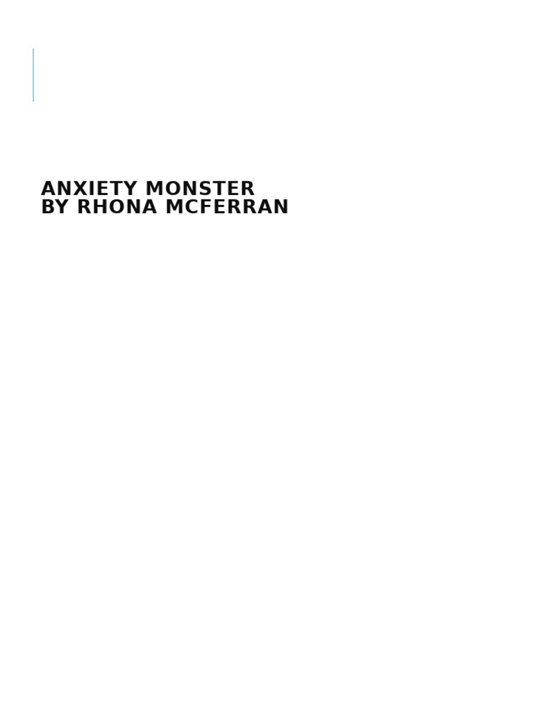 Anxiety Monster | PDF