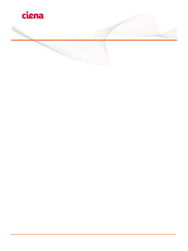 Ciena 6500 Tl1 Reference | PDF