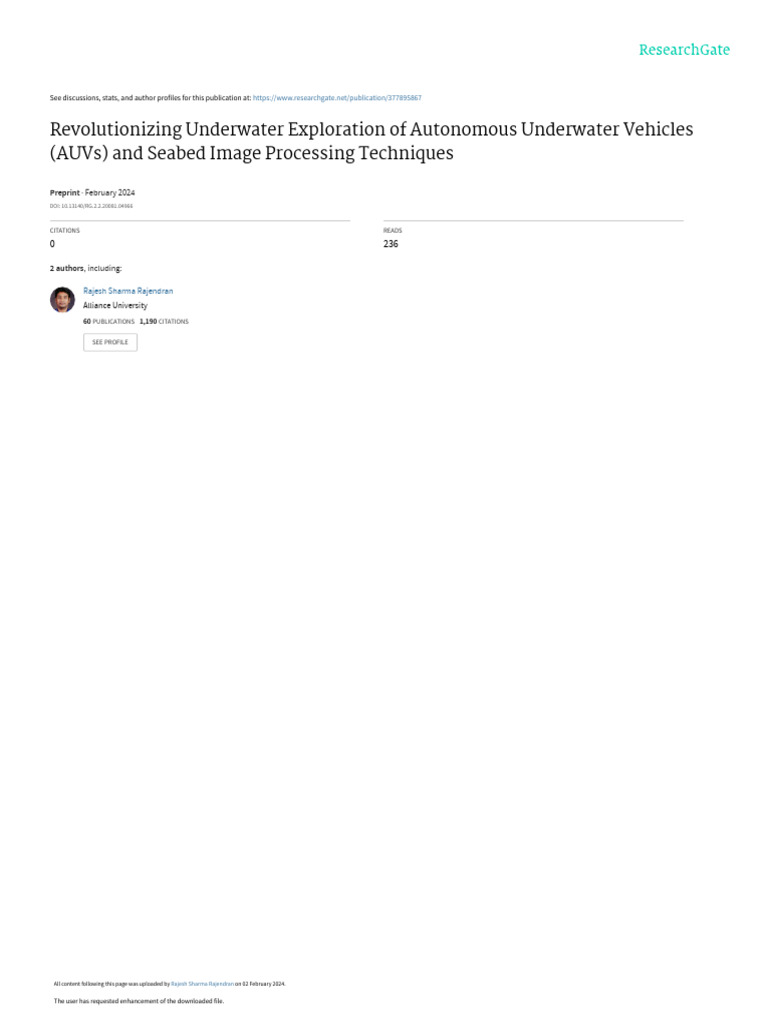 Revolutionizing Underwater Exploration of Autonomous Underwater ...