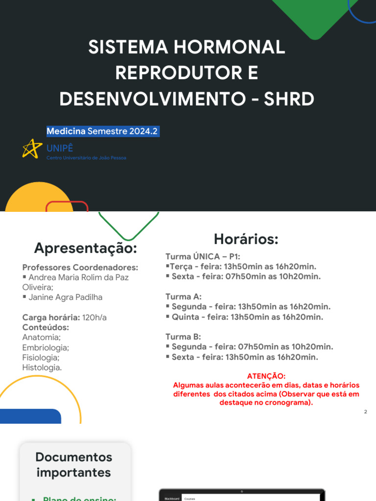 Apresentação SHRD 2024.2 | PDF