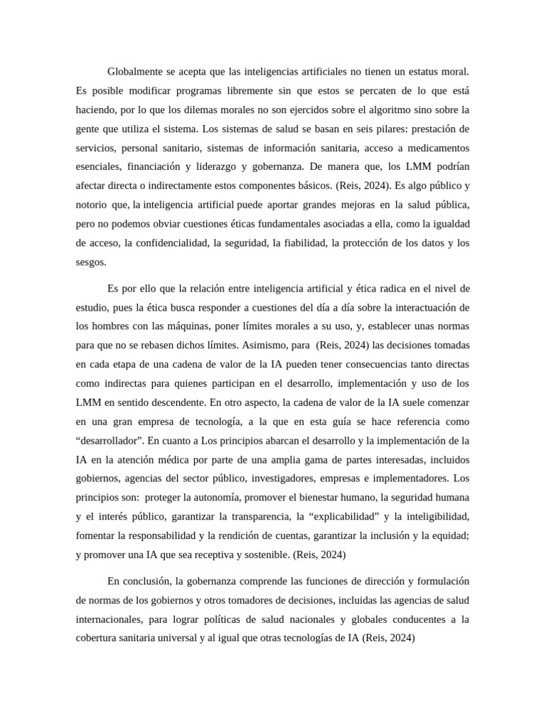 VI Ética y Gobernanza de La Inteligencia Artificial para La Salud ...
