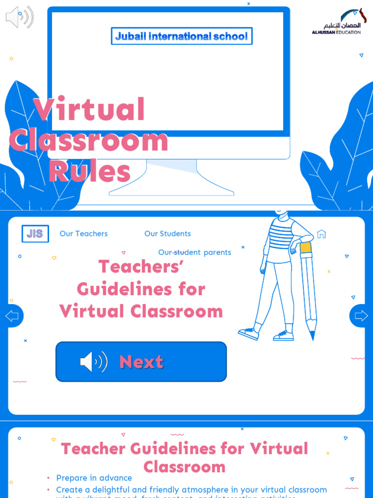 Virtual Classroom Guidelines for JIS | PDF | Classroom | Teachers