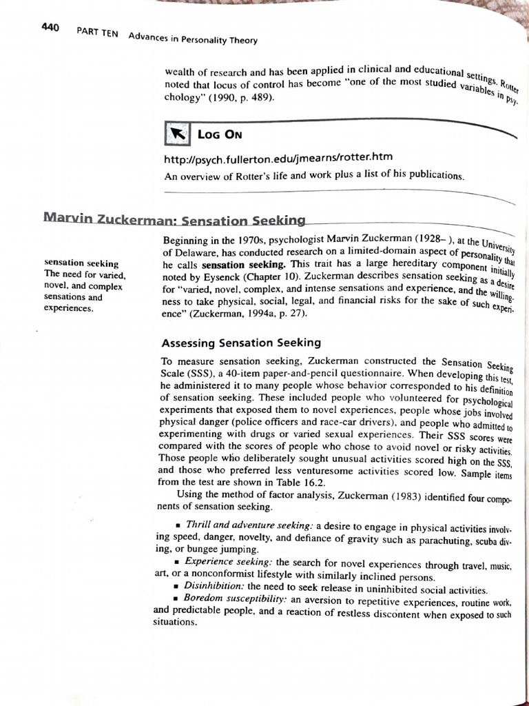 Marvin Sensesation Seeking | PDF