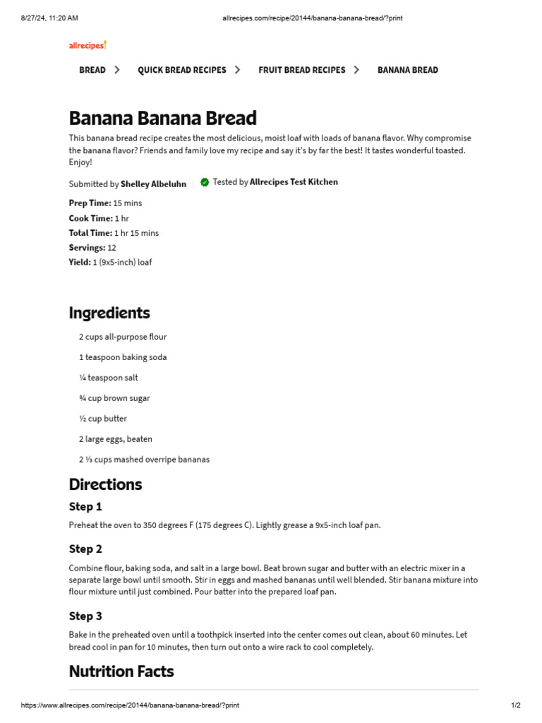 Bananabread | PDF