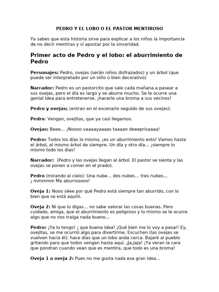 Pedro y El Lobo | PDF