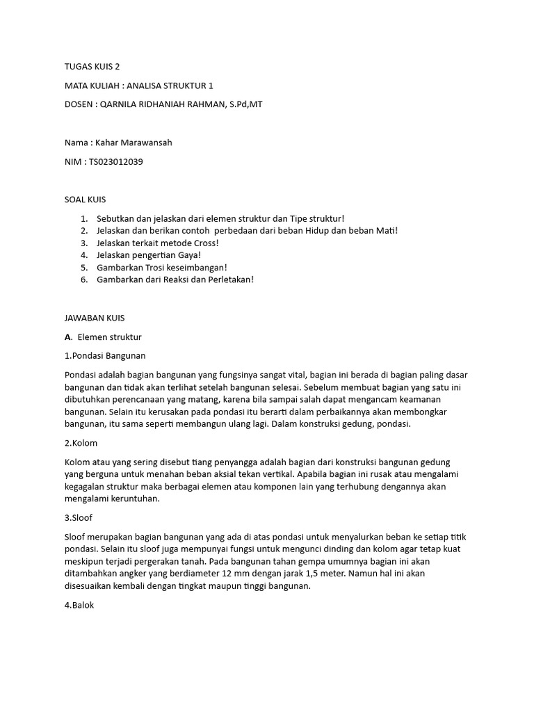 Tugas Kuis 2 | PDF