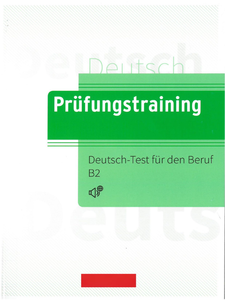 Prüfungstraining Deutsch-Test Für Den Beruf B2 | PDF