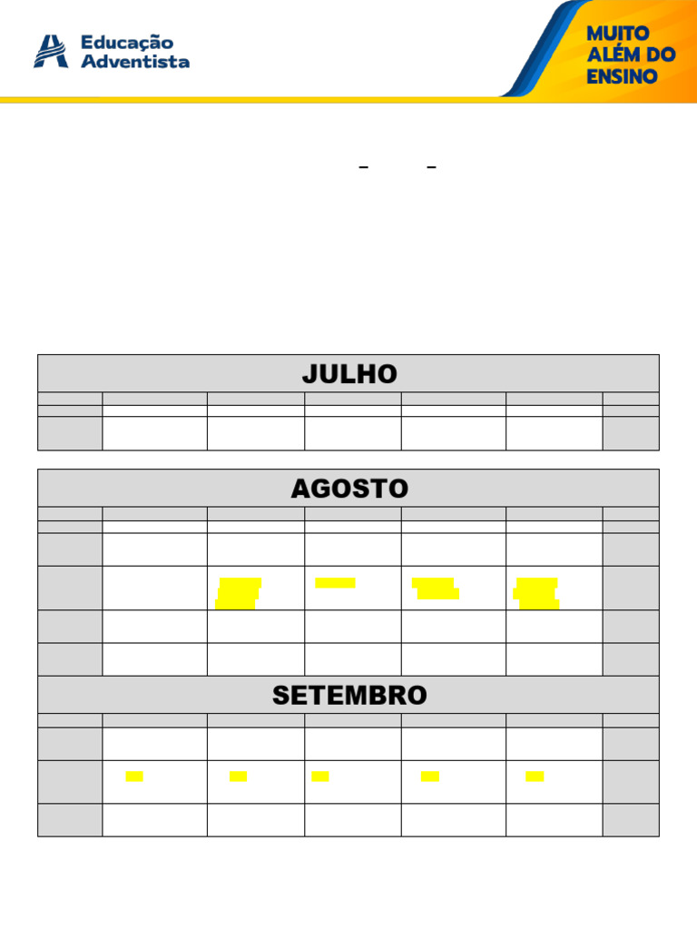 Comunicado 059-2024 - 8º Ano - 3º Bim. Cronograma Avaliativo 2024 | PDF