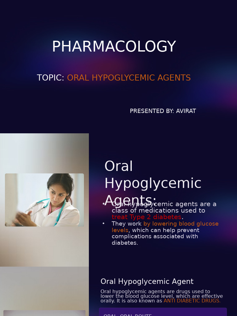 Oral Hypoglycemic Agents | PDF