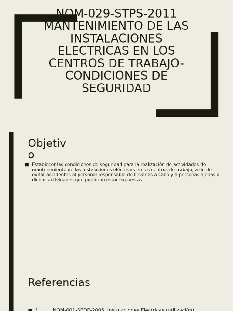 4.nom-029-Stps-2011 Mantenimiento de Las Instalaciones Electricas en ...
