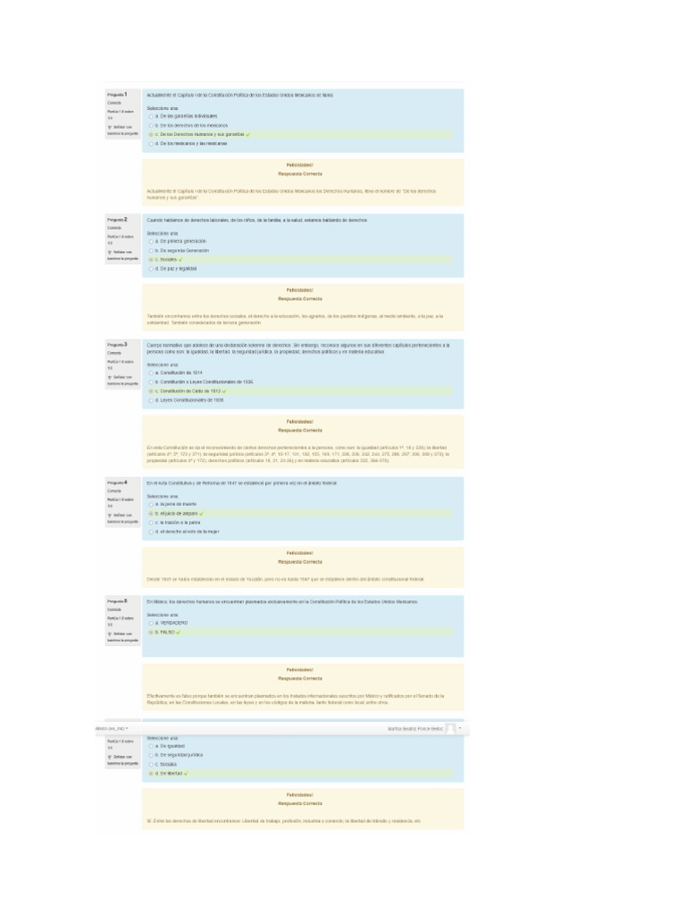 respuestas curso derechos humanos mod 2 | PDF