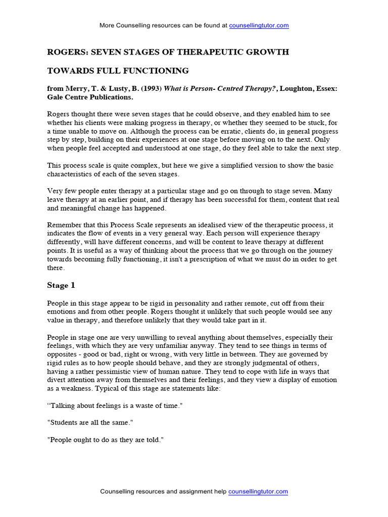 Seven Stages of Process | PDF