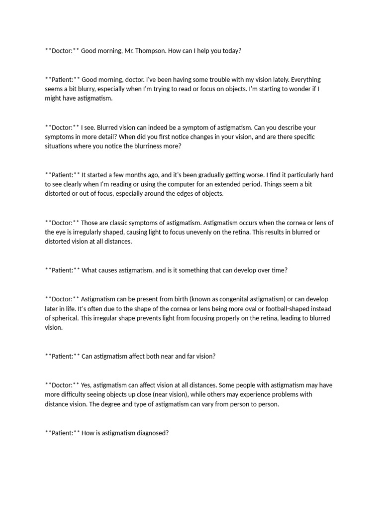 Astigmatism | PDF