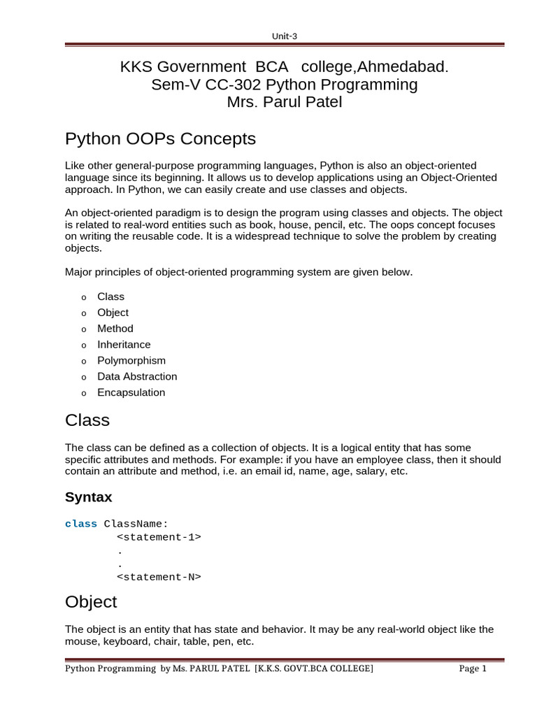 Python Unit 3 | PDF